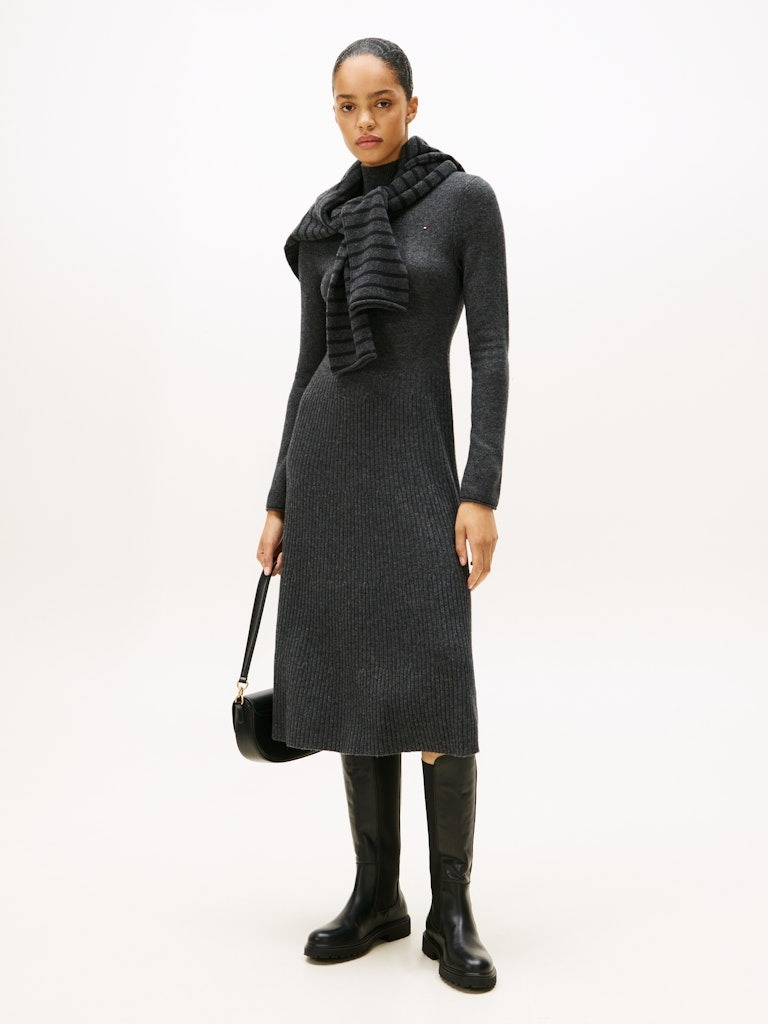Tommy Hilfiger SOFT WOOL LS MOCK-NK -MEKKO | Muotitavaratalo Ratsula